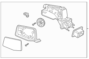(Replaces 84944519) Mirror 86823983 GM | GMPartsDirect.com