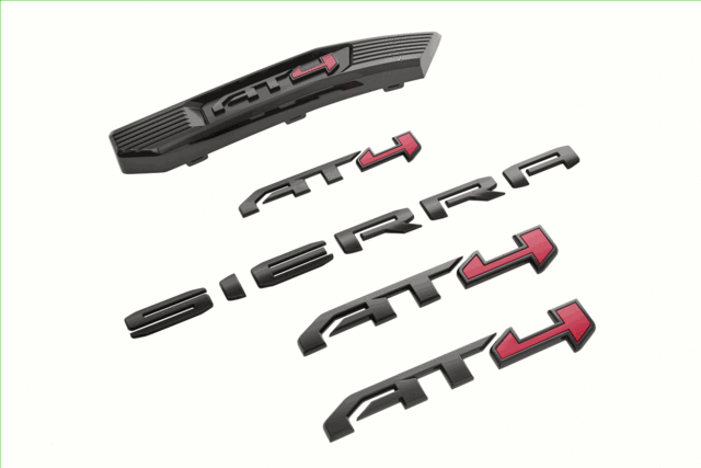 2024-2025 GMC Sierra 1500 (Replaces 85160700) Sierra AT4 Emblems ...