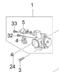 2006-2008 Chevrolet Fuel Injection Throttle Body 25183237 GM ...