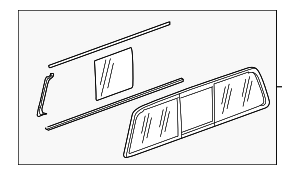 (Replaces 85126922) Rear Sliding Window 85654752 GM | GMPartsDirect.com