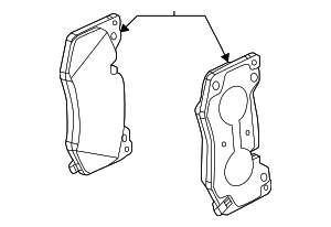 (Replaces 85529064) Front Disc Brake Pad Set 85614851 GM ...