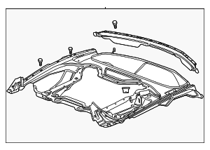 (Replaces 85536112) Rear Compartment Panel Frame 87866783 GM ...