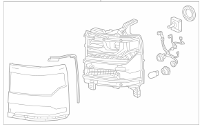 2016-2018 Chevrolet Silverado 1500 Headlamp (Replaces Part Number ...