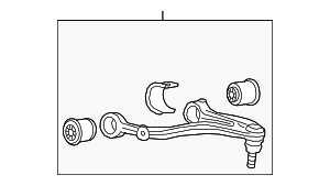 (Replaces 84437972) Front Passenger Side Upper Control Arm 85660607 GM ...