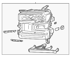 2023 Chevrolet Silverado 1500 (Replaces 87828576) F Headlamp 85606133 ...