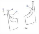 2014-2019 Chevrolet Mud Flap Kit 22894859 GM | GMPartsDirect.com