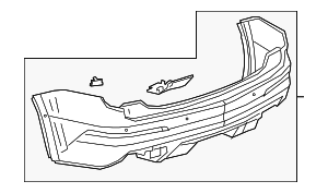(Replaces 85524439_ Primed Rear Bumper Upper Fascia 87850364 GM ...