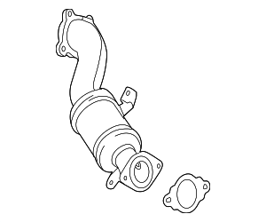2016-2020 GM 3-Way Catalytic Converter with Flanges, Bushing, Gasket ...