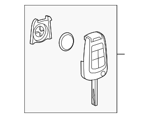 (Replaces 20979469) Folding Door Lock and Ignition Lock Key 23316206 GM ...