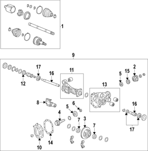 2019-2024 GM (Replaces 84829191) Front Driver Side Half-Shaft 87821660 ...