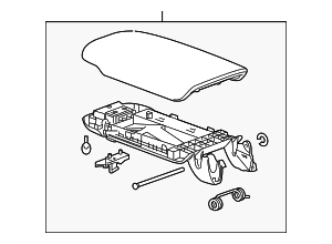 2018-2024 GM (Replaces 84284620) Jet Black Front Floor Console Armrest ...