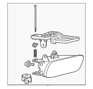 1999-2006 GM (Replaces 10368477) Passenger Side Front Fog Lamp 19433556 ...