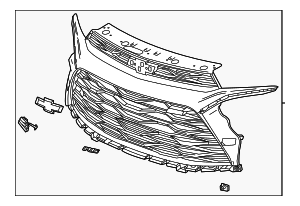 2021-2023 Chevrolet Trailblazer Front Grille (Replaces 42752110 ...