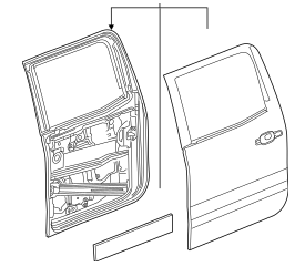 Rear Driver Side Door #84608651 85658274 GM | GMPartsDirect.com