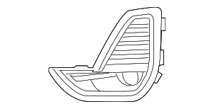 2020-2022 GMC Acadia Black Front Passenger Side Fog Lamp Opening Cover ...