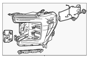 2021-2024 GMC (Replaces 85609440) F Headlamp 86546578 GM ...