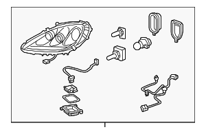 Crystal Driver Side Headlamp Kit 19431962 GM | GMPartsDirect.com
