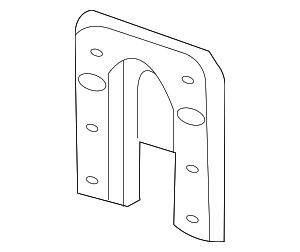 (Replaces 84608604) Bumper Impact Bar Bracket 85664314 GM ...