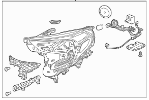 (Replaces 84815559) Passenger Side Headlamp 86541978 GM | GMPartsDirect.com
