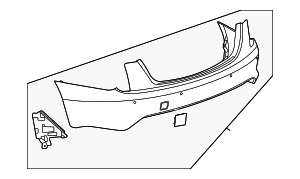 2020-2025 Cadillac CT4 (Replaces 84824302) Primed Rear Bumper Upper ...