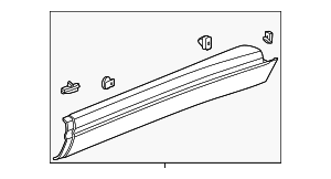 2021-2024 GM (Replaces 84829210) Passenger Side Rocker Panel Rear ...