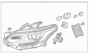 2018-2021 Chevrolet Traverse Headlamp (Replaces Part Numbers 84573719 ...