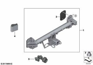 2018-2024 BMW X3 Bmw Oem Trailer Hitch Kit 71-60-6-887-642 | OEM Parts ...
