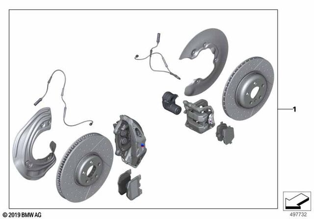 Bmw Oem Carbon Ceramic Brake Retrofit Kit 34-10-8-855-466 | OEM Parts ...