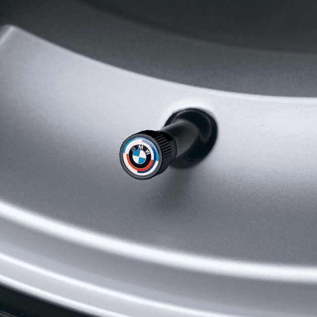 2023-2024 BMW Bmw Oem Valve Stem Caps - 50 Years Roundel Logo 82-11-5 ...