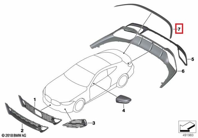Bmw Oem Carbon Fiber Rear Spoiler - Coupe 51-62-8-081-112 | OEM Parts ...