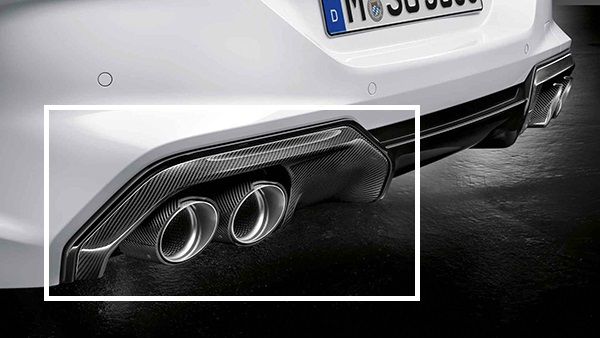 2020-2025 BMW Bmw M Performance Carbon Fiber Rear Diffuser Bumper Trim ...
