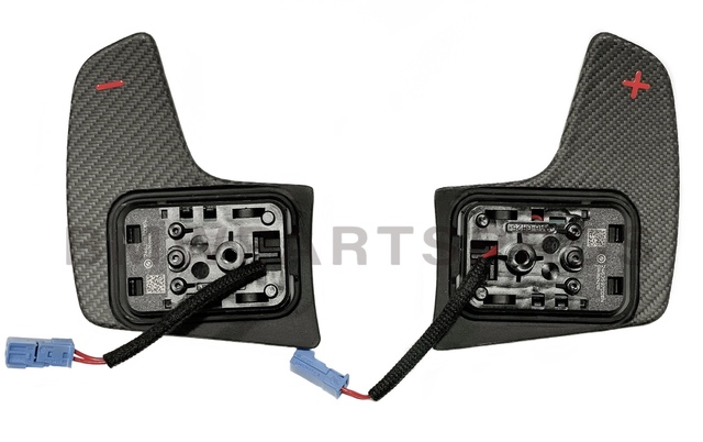 2022 BMW 230i Bmw Oem Shift Paddle Set In Matte Open Pore Carbon Fiber ...
