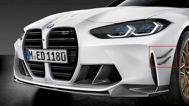 2022-2024 BMW BMW OEM M PERFORMANCE AIR FLICKS IN CARBON FIBER - LEFT ...
