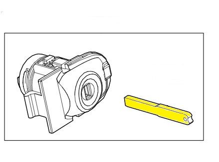 LR027978 - key Blade/Shank | Land Leaping Genuine British Parts