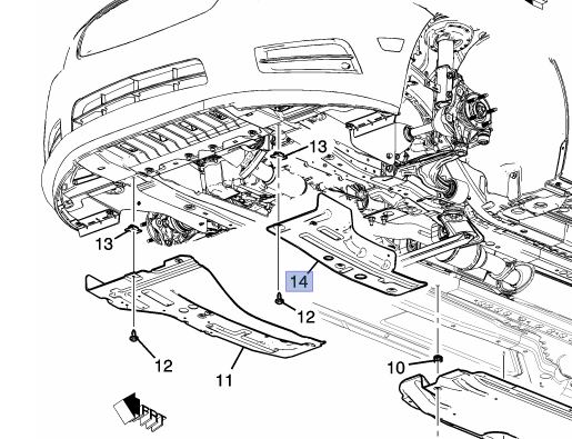 2011-2016 Chevrolet Splash Shield - Left 23451794 | OEM GM Parts