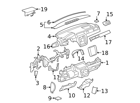 Instrument Panel 19331337 | OEM GM Parts