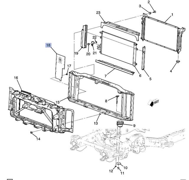 Baffle (Right Side) 23387507 | OEM GM Parts