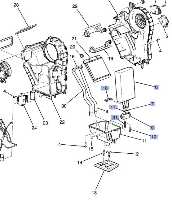 2007-2024 GM Auxiliary Air Conditioning Evaporator Core 84802280 | OEM ...