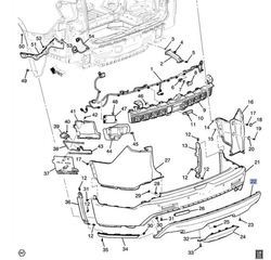 2017-2019 GMC Acadia Rear Skid Plate (EXTERIOR BRIGHT CHROME) 84684080 ...