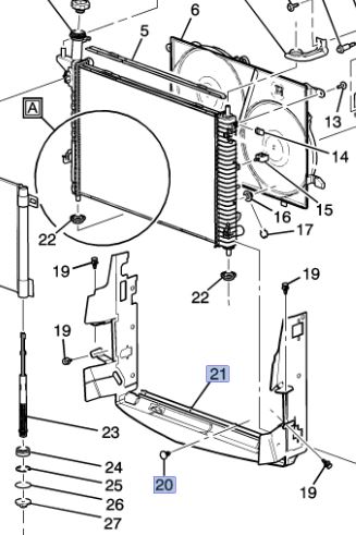 2013-2017 Chevrolet Traverse Baffle 23130103 | OEM GM Parts
