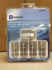 2007-2023 GM Wheel Lock Kit - Chrome 85548789 | OEM GM Parts