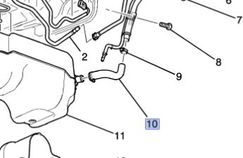 2005-2009 GM Fuel Hose (Pipe not Included) 22732538 | OEM GM Parts