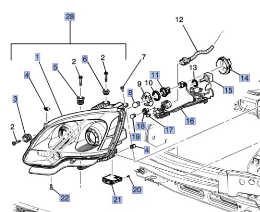 Headlamp 19371006 | OEM GM Parts
