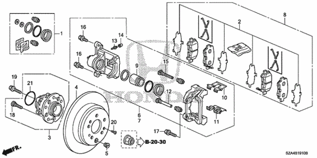 1215PILOT-BRAKE - PILOT BRAKE KIT | Honda Parts HQ