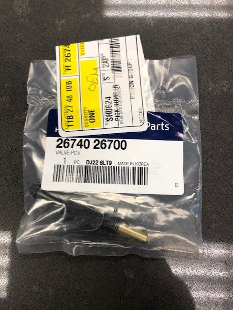 2001-2011 Hyundai Accent PCV Valve 26740-26700 | OEM Hyundai Parts