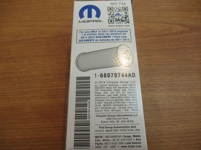 OEM Mopar 2011-2013 Dodge Charger Challenger 3.6L 6 Qts. 5W-30 Oil ...