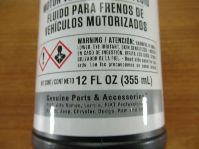 OEM Mopar Chrysler Dodge Jeep Ram Mopar Dot 3 Brake Fluid 12 FL OZ Set ...