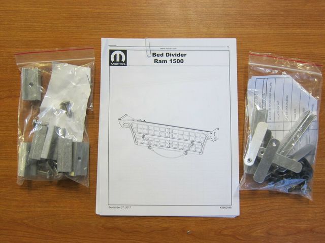 OEM Mopar 2019-2020 Dodge Ram DT Cargo Bed In Bed Divider New Mopar OEM ...