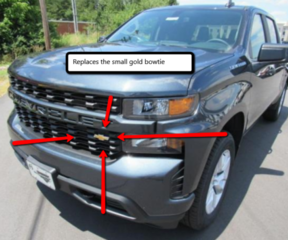 84293092 - Exterior Emblem, Grille, Black 2019-2025 Chevrolet | GM ...