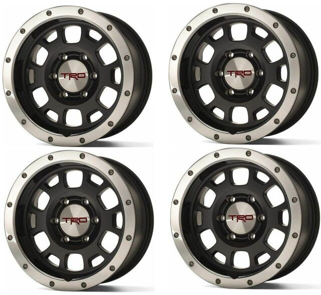 Genuine Toyota Tacoma 4Runner FJ Cruiser Black Beadlock Wheel Set ...
